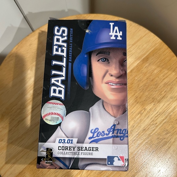 Sportscrate | Toys | Corey Seager Collectible Figure Blue And White ...